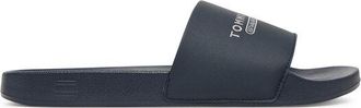 Tommy Hilfiger Pantoletten Raised Pool Slide FM0FM05761 Dunkelblau