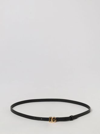 Dolce & Gabbana Ceinture fine en cuir de veau avec boucle monogramme DG