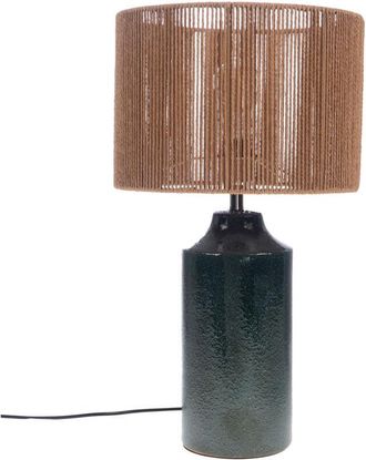 M&S Collection M&s - Lampe &agrave; poser 33x57 cm en c&eacute;ramique noir et corde