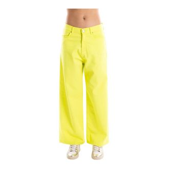 Brand Unique Femme, Jeans, Vert, Taille: 36 FR Wide Jeans