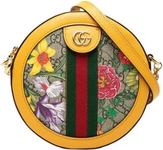 Gucci Sac bandouli&egrave;re Pre-owned en toile - Femme - Pre-owned - Jaune - Taille: ONE Size