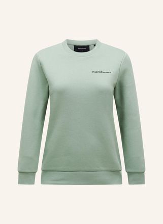 Peak Performance W Original Small Logo Crew Sweatshirtpullover gruen