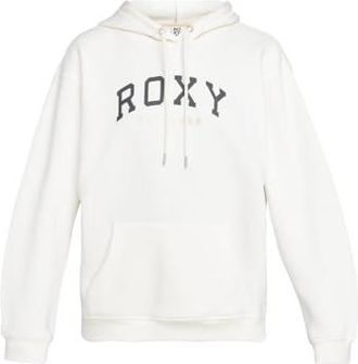Roxy Surf Stoked Hoodie Brushed E Pullover Sweater, Egret, L Womens