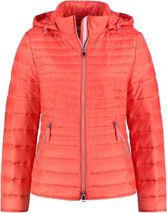 Gerry Weber Femme, Vestes, Rouge, Taille: 40 FR Manteau matelass&eacute; avec capuche amovible