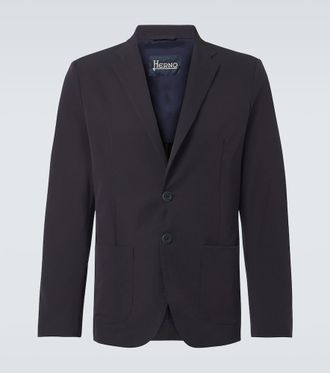 Herno Blazer aus Seersucker