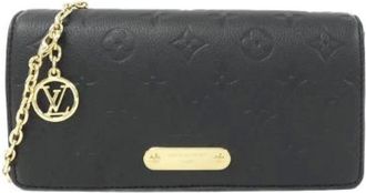 Louis Vuitton Portefeuille &agrave; cha&icirc;ne Monogram Empreinte Pre-owned - Femme - Pre-owned - Noir - Taille: ONE Size