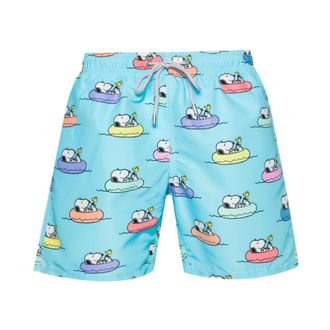 MC2 Saint Barth Chillin Snoopy Badehose - - Swimwear - Herren - Blau - 3XL