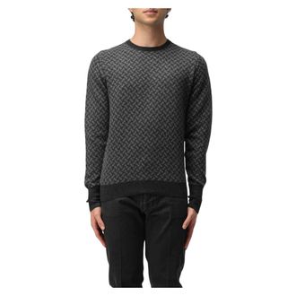 Drumohr L&auml;ssige Rundhals Pullover - - Knitwear - Herren - Grau - 2XL