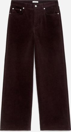 Arket CORAL Wide Cordhose -Rot