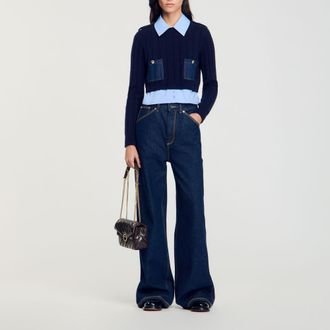 Sandro Pullover aus Kaschmir und Wolle