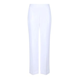 Elisabetta Franchi Wei&szlig;e Gek&uuml;rzte Ausgestellte Hose - - Trousers - Damen - Wei&szlig; - M