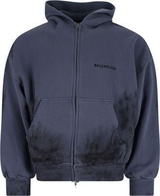 Balenciaga Logo Zip Sweatshirt