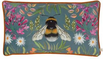 furn. Wylder Nature House of Bloom Zinnia Biene Rechteckige Kissenbedeckung