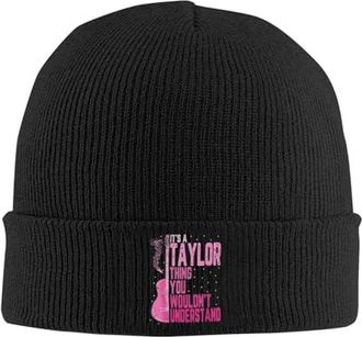Generic Chapeau dHomme, cest Taylor Musique Guitare Hommes Femmes Unisex Chapeau tricot&eacute; Tuet Pull Bonnet Hiver Chaleureux Chaleur Chaleureuse No&euml;l Cyclisme e