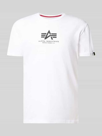 Alpha Industries T-Shirt mit Logo und Rundhalsausschnitt