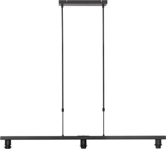 Steinhauer Neuwertig] Steinhauer Schwarze 3-flammige Hängelampe Stang 3457ZW ohne Schirme Deckenlampe