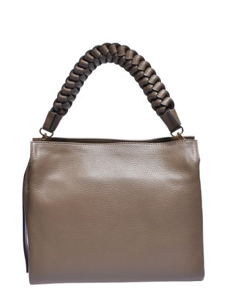 Luisa Vannini Beige Rindsledertasche
