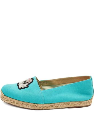 Christian Louboutin espadrilles en cuir - Bleu