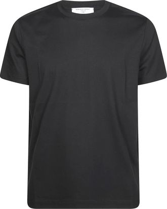 Daniele Fiesoli Homme, Tops, Noir, Taille: S T-Shirt Base Mercerizzato Filo