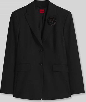 HUGO BOSS Regular Fit Longblazer aus Viskose-Mix