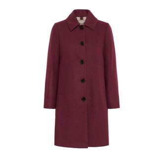 Part Two Klassischer Mantel Tawny Port Melange - - Coats - Damen - Rot - 2XL