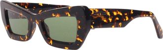 Off-white Off White - Aurora Gesprenkelt-Sonnenbrille (Braun/Gr&uuml;n)