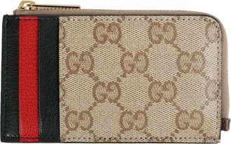 Gucci Zipped Card Holder with Multicolor Slots