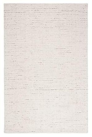 Safavieh Zeitgenössische Teppich für Wohnzimmer, Esszimmer, Schlafzimmer - Abstract Collection, Kurzer Flor, Elfenbein und Braun, 91 X 152 cm