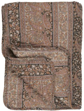 Ib Laursen Tagesdecke, Decke, Quilt - Paisley Multicolor - Baumwolle - Farbe: Mehrfarbig - 180 x 130 cm