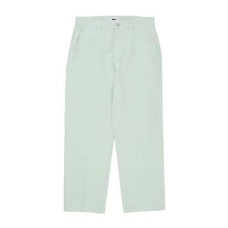 Obey Baumwoll-Twill Zimmermannshose - - Trousers - Herren - Gr&uuml;n - W36