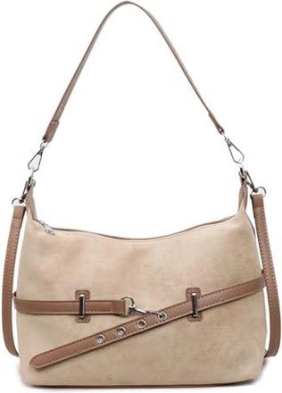 Generic Sac &agrave; bandouli&egrave;re en cuir synth&eacute;tique givr&eacute; de grande capacit&eacute; - Couleur unie - Polyvalent - Pour le travail, les rendez-vous galants, les courses, ka