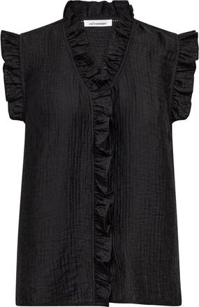 Co'Couture Femme, Tops, Noir, Taille: 38 FR Hauts sans manches