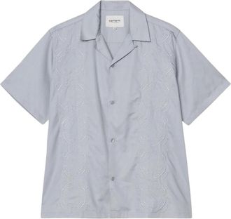 Carhartt Work in Progress Homme, Chemises, Gris, Taille: L Chemise Signet Manches Courtes