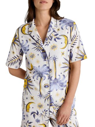 CALIDA Amalfi Journey T-Shirt Damen, aus 100% Baumwolle