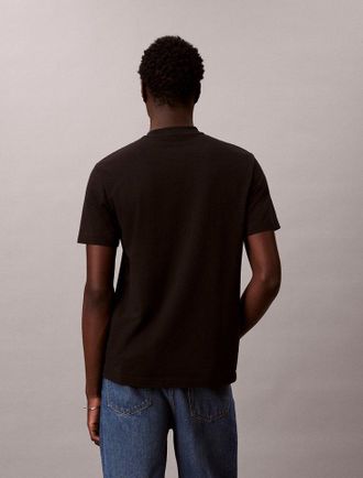 Calvin Klein Jeans T-Shirt Rundhalsausschnitt, Regular Fit, Logoschriftzug