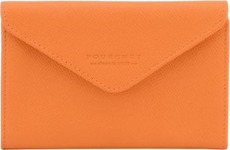 Pourchet Femme, Accessoires, Orange, Taille: ONE Size Cassetta Cuir Wallet