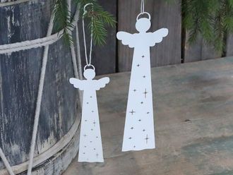 Chic Antique Papierengel Set 2 St&uuml;ck