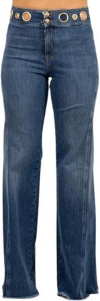 Nenette Femme, Jeans, Bleu, Taille: W27 Wide Jeans
