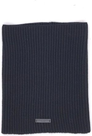 Paolo Pecora Homme, Accessoires, Noir, Taille: ONE Size Cache-cou côtelé en laine