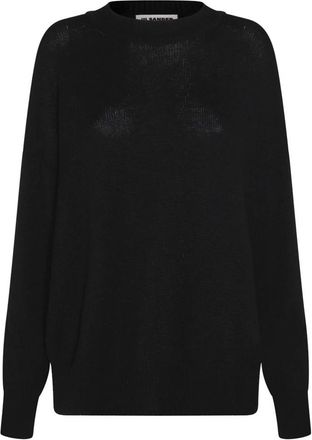 Jil Sander Femme, Sweatshirts et sweats &agrave; capuche, Noir, Taille: 38 FR Pull ras du cou