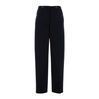 Ferragamo Diagonal Wollhose - - Trousers - Damen - Blau - 3XS