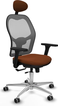 Piqueras y Crespo Ergonomischer Schulstuhl mit 3D-Armen, h&ouml;henverstellbarer Lendenwirbelst&uuml;tze und festem Kopfteil, ausgestattet mit Syncro/Traslack und injiziertem Sch