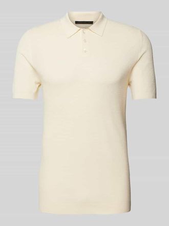 Drykorn Slim Fit Poloshirt mit Strukturmuster Modell Triton