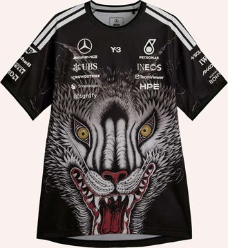Yohji Yamamoto Y-3 Mercedes Amg Petronas Formula 1 Team Driver Short Sleeve Jersey schwarz