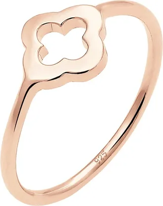 Elli Ring Damen Kleeblatt Glücksbringer Luck in 925 Sterling Silber