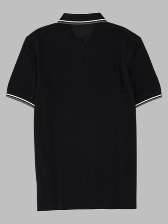 Fred Perry Twin-Tipped Collar Cotton Piqu&eacute; Polo Shirt - Black