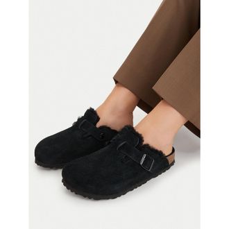 Birkenstock Hausschuhe Birkenstock Boston Vl/Shearling 0259883 Schwarz