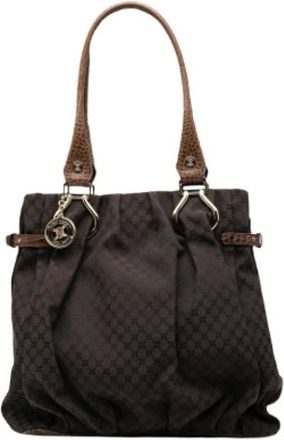 Celine Sac cabas Pre-owned en toile - Femme - Pre-owned - Brun - Taille: ONE Size