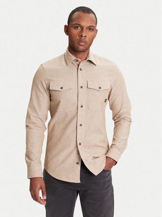 G-Star Hemd Marine D24963-D914 Beige Slim Fit