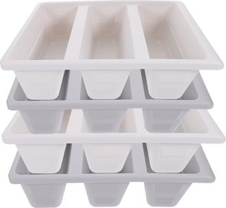 Artibetter 4 St&uuml;ck Teiliges Schuhaufbewahrungsset aus Leichtem Vertikale Schuhboxen mit F&auml;chern Platzsparend Robust und Bruchfest f&uuml;r Haushaltsnahe Schuhorganisa